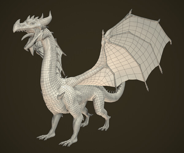 ArtStation - Character - Dragon | Game Assets