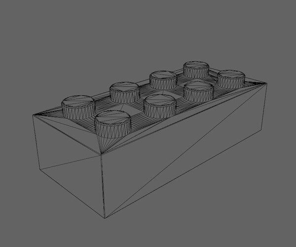 ArtStation - Plastic Brick Low-poly 3D model | Game Assets