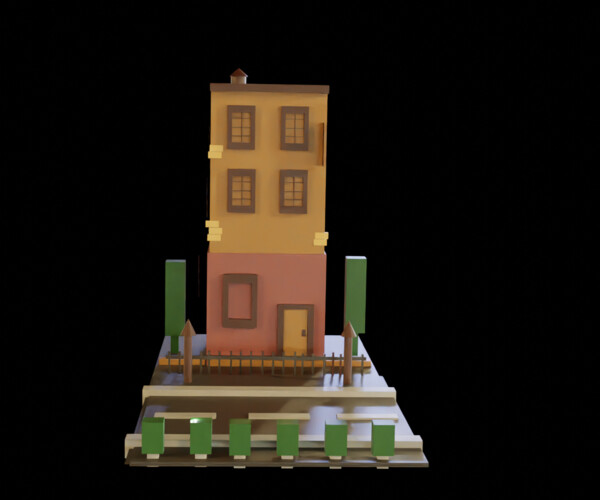 ArtStation - LowPolyHouse | Game Assets