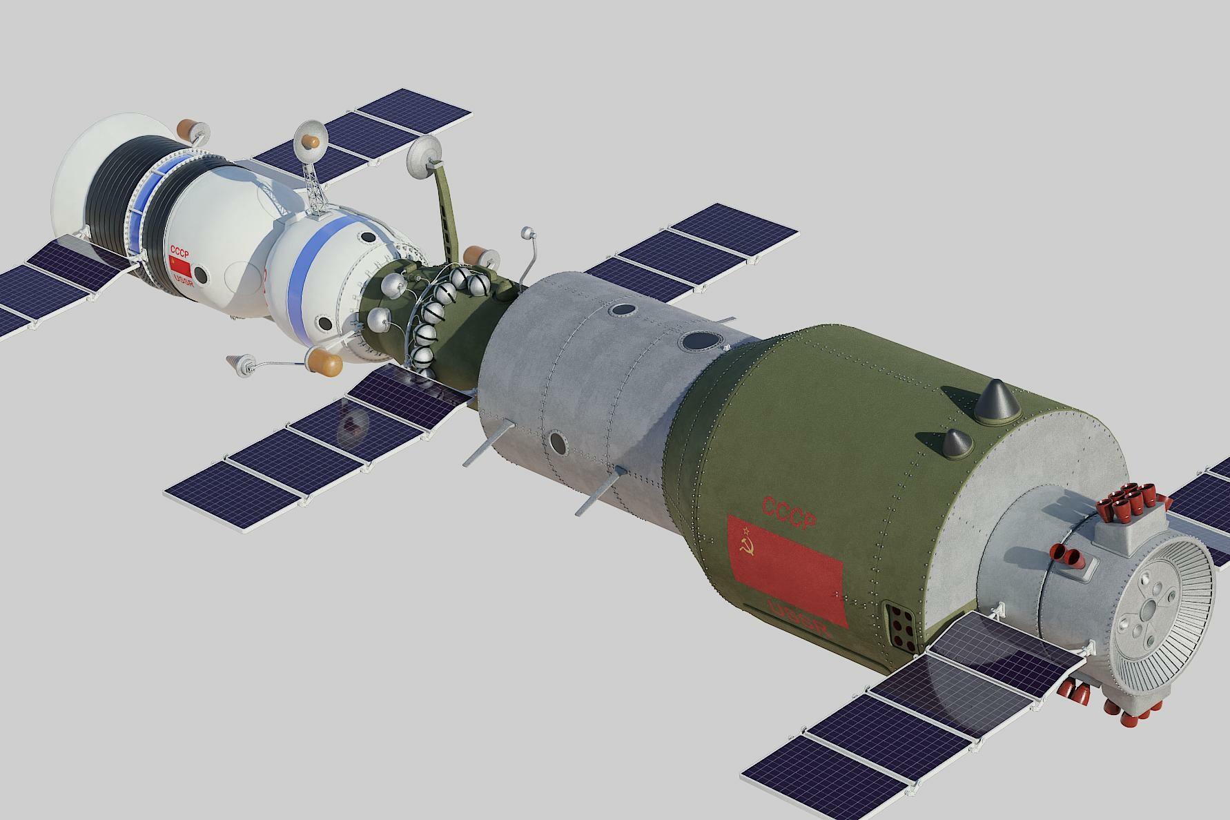 ArtStation - salyut space station 3D model | Resources