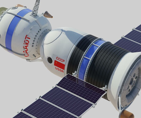 ArtStation - salyut space station 3D model | Resources