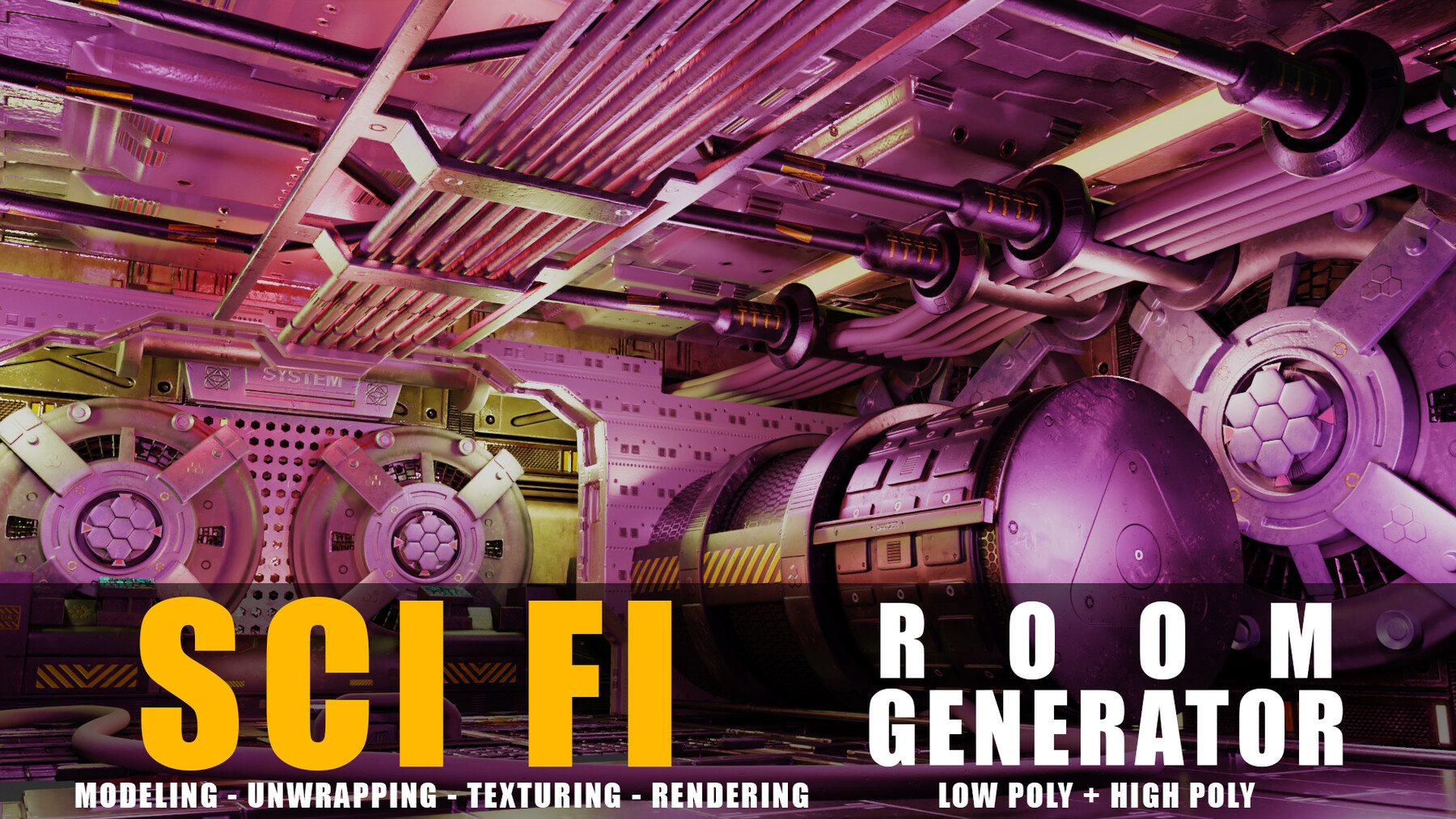 ArtStation - Generator room scifi | Game Assets