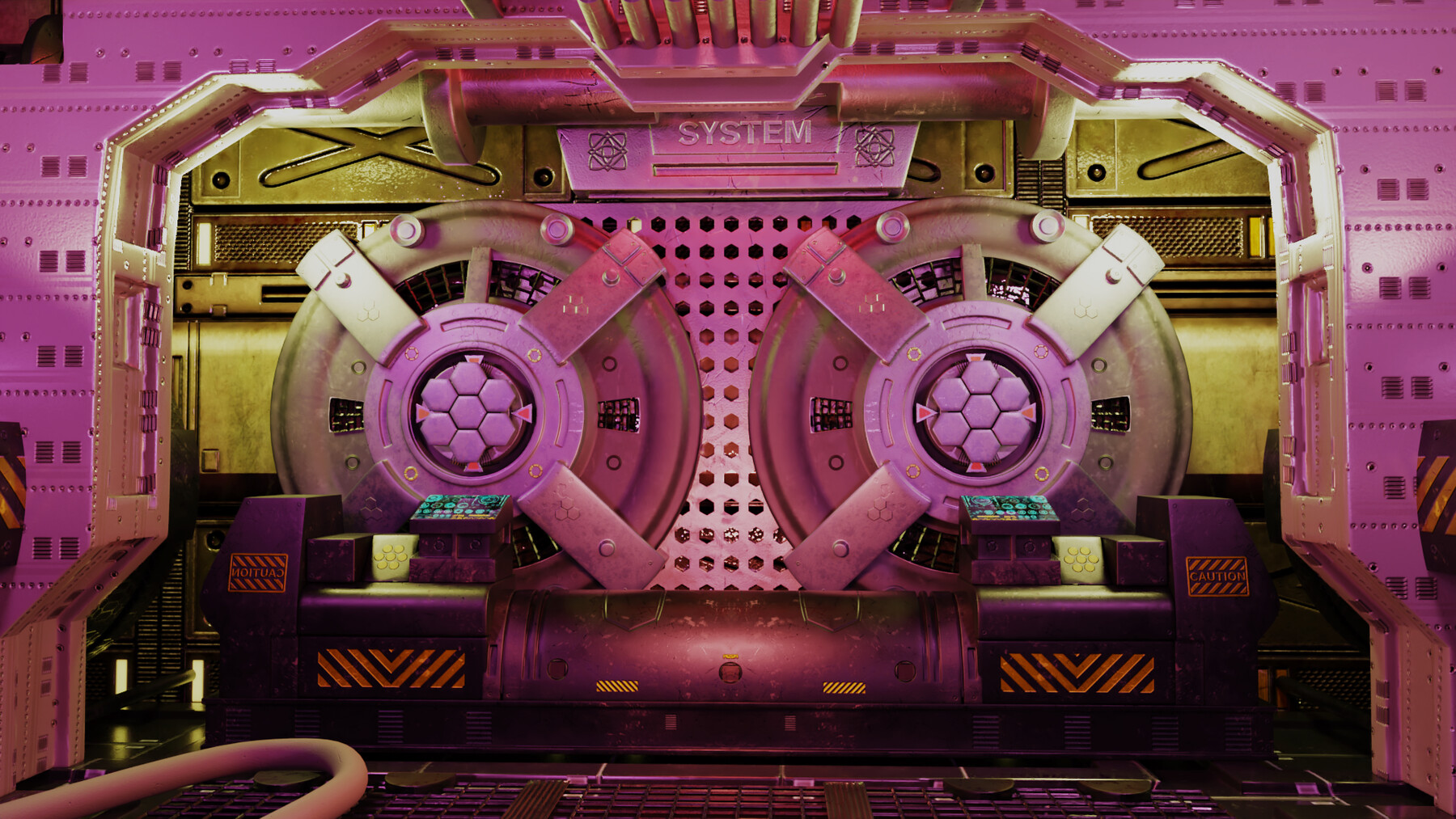 ArtStation - Generator room scifi | Game Assets