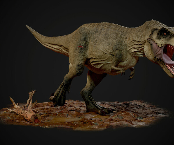 ArtStation - T-Rex Base Mesh | Game Assets