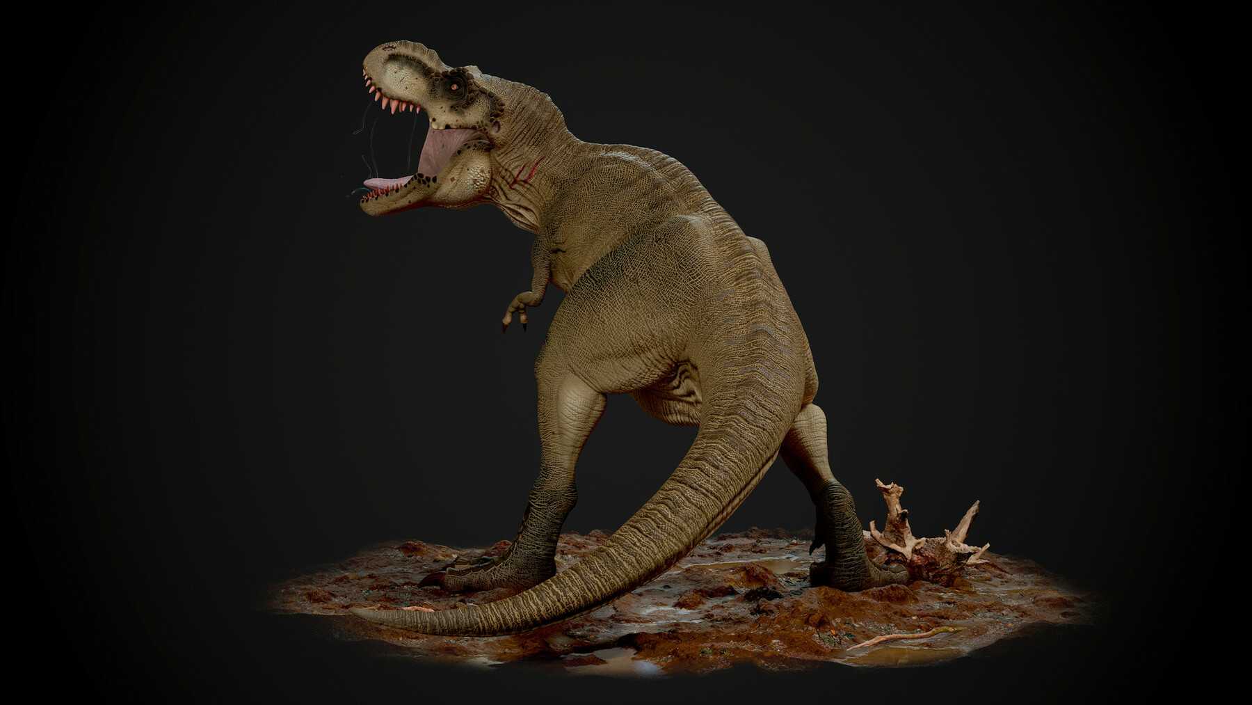ArtStation - T-Rex Base Mesh | Game Assets