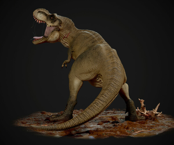 ArtStation - T-Rex Base Mesh | Game Assets