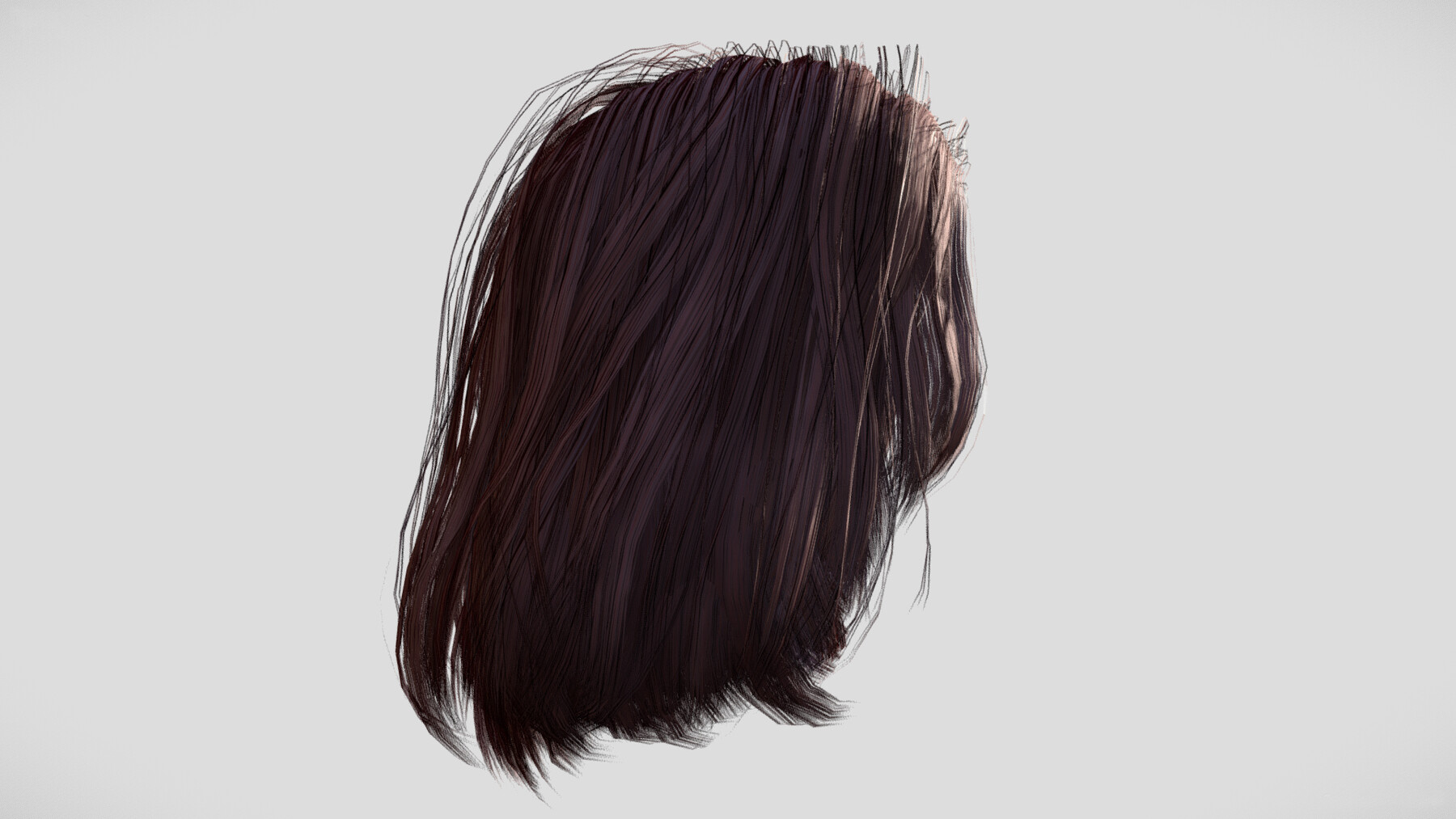 ArtStation - Hair Female - 007 | Game Assets