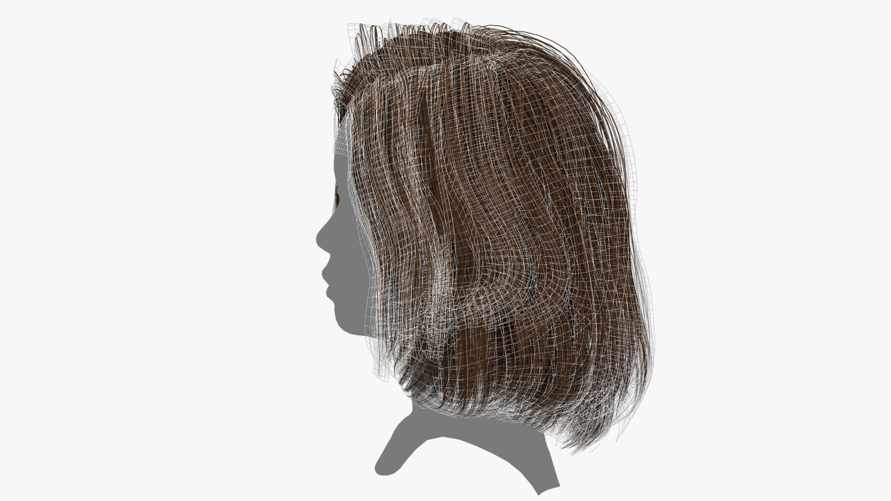 ArtStation - Hair Female - 007 | Game Assets