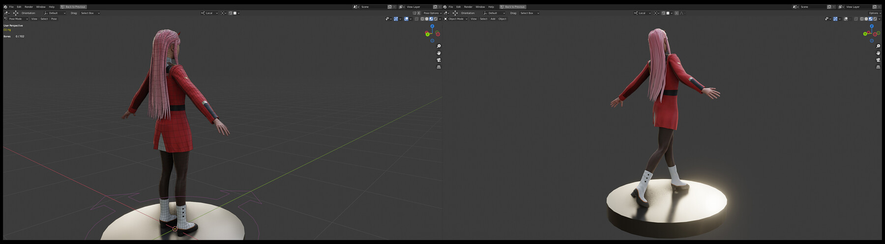 ArtStation - Zero Two Game Ready 3D Model | Game Assets