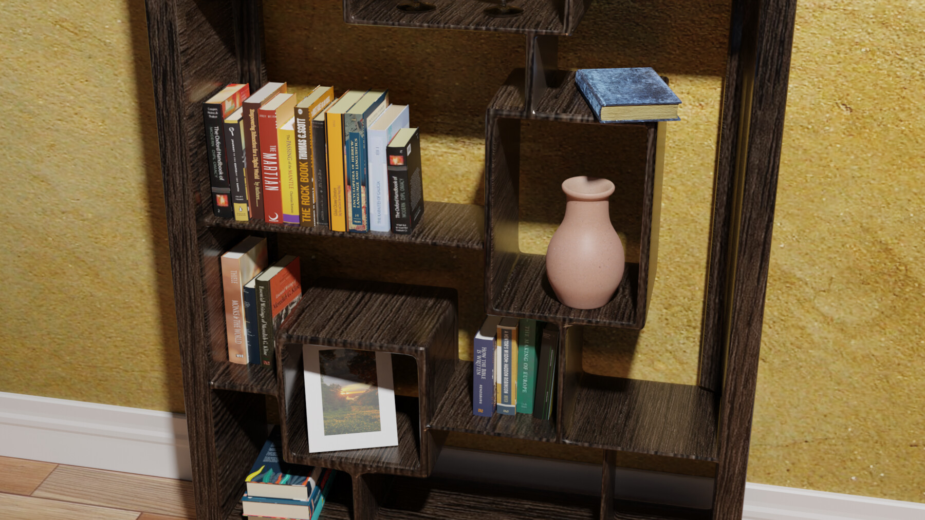 ArtStation - BookShelf Low-Poly 3D model | Game Assets