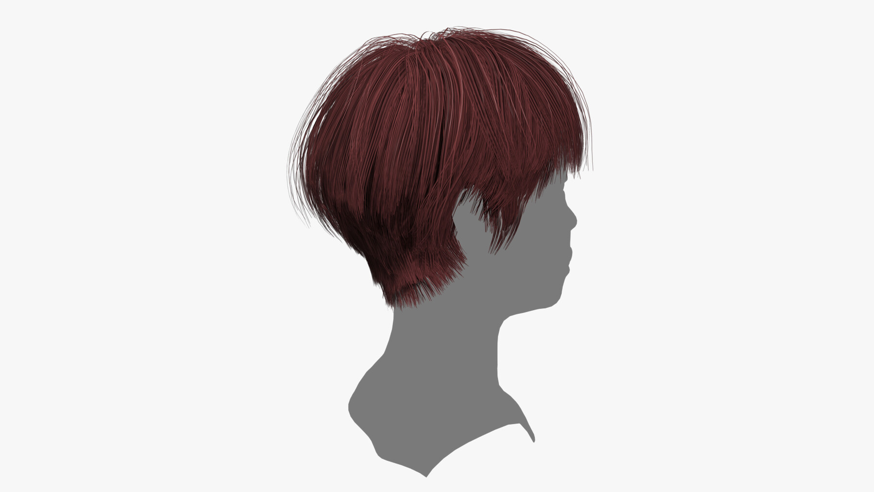 ArtStation - Hair Female - 011 | Game Assets