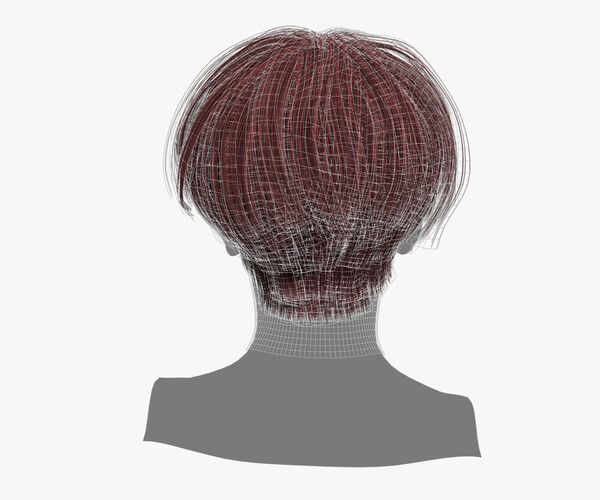 ArtStation - Hair Female - 011 | Game Assets