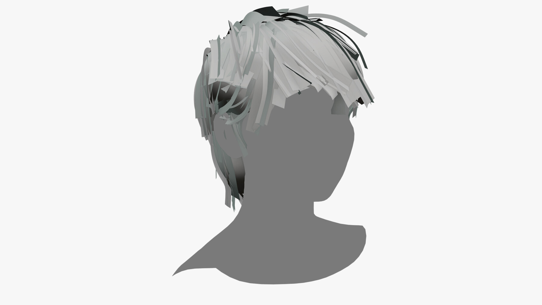 ArtStation - Hair Female - 015 | Game Assets