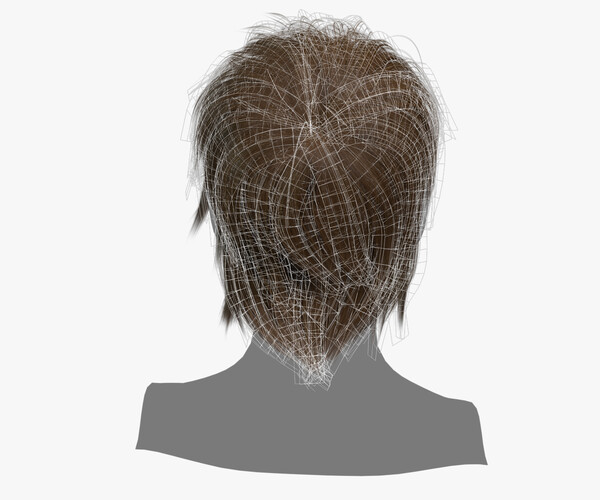 ArtStation - Hair Female - 015 | Game Assets