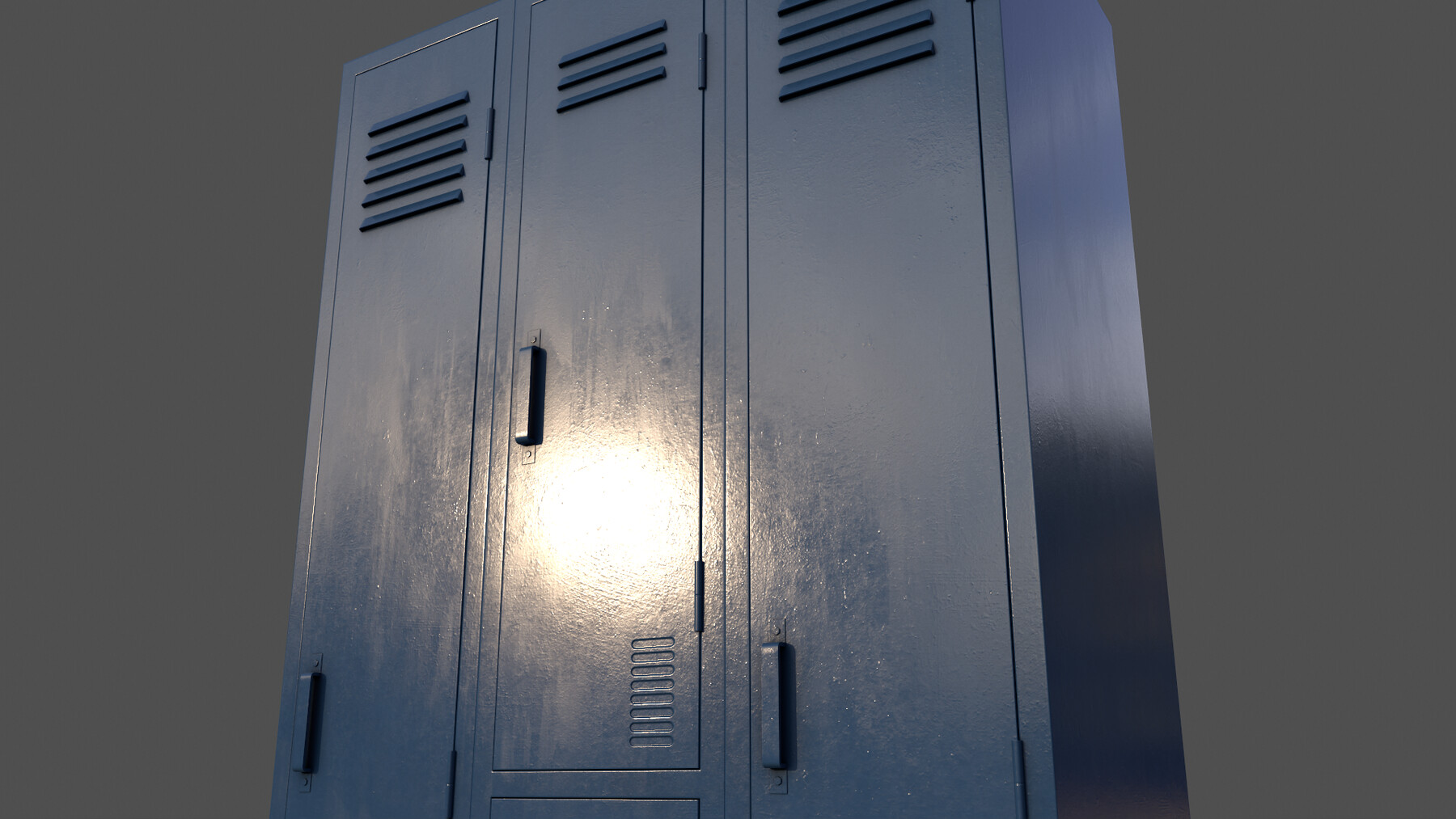 ArtStation - PBR School Gym Locker 04 - Blue Dark | Game Assets