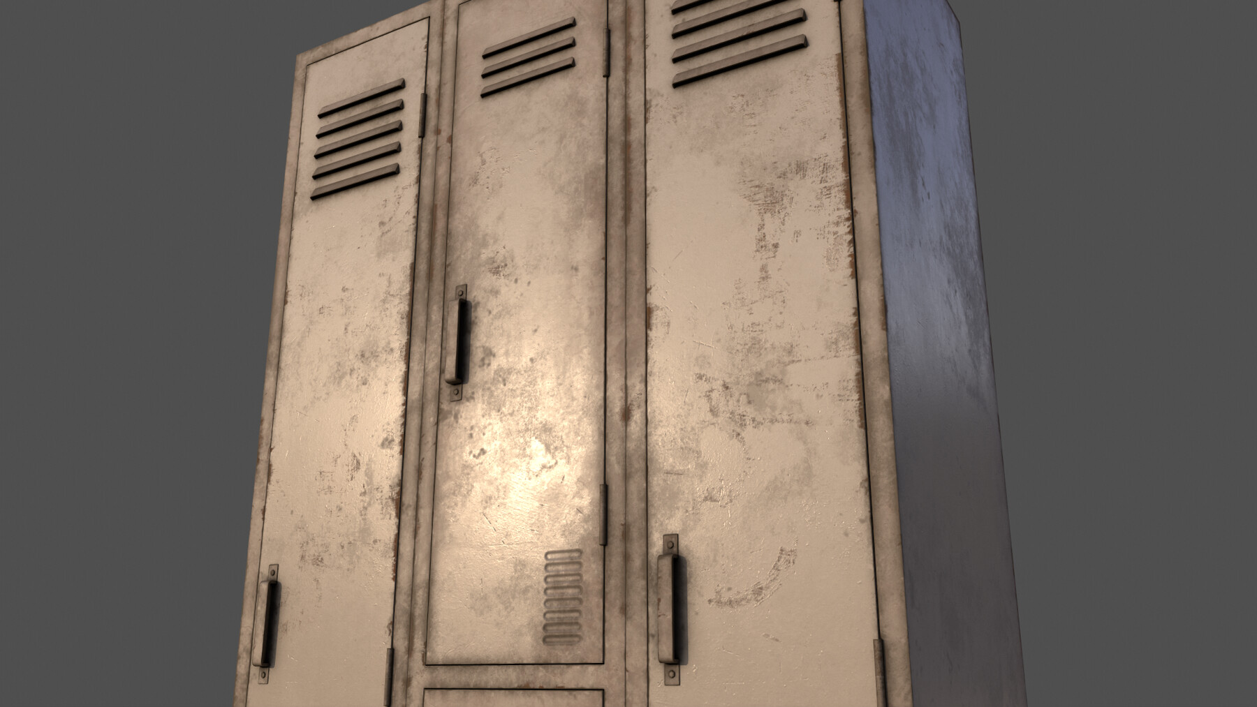 ArtStation - PBR School Gym Locker 04 - White | Game Assets