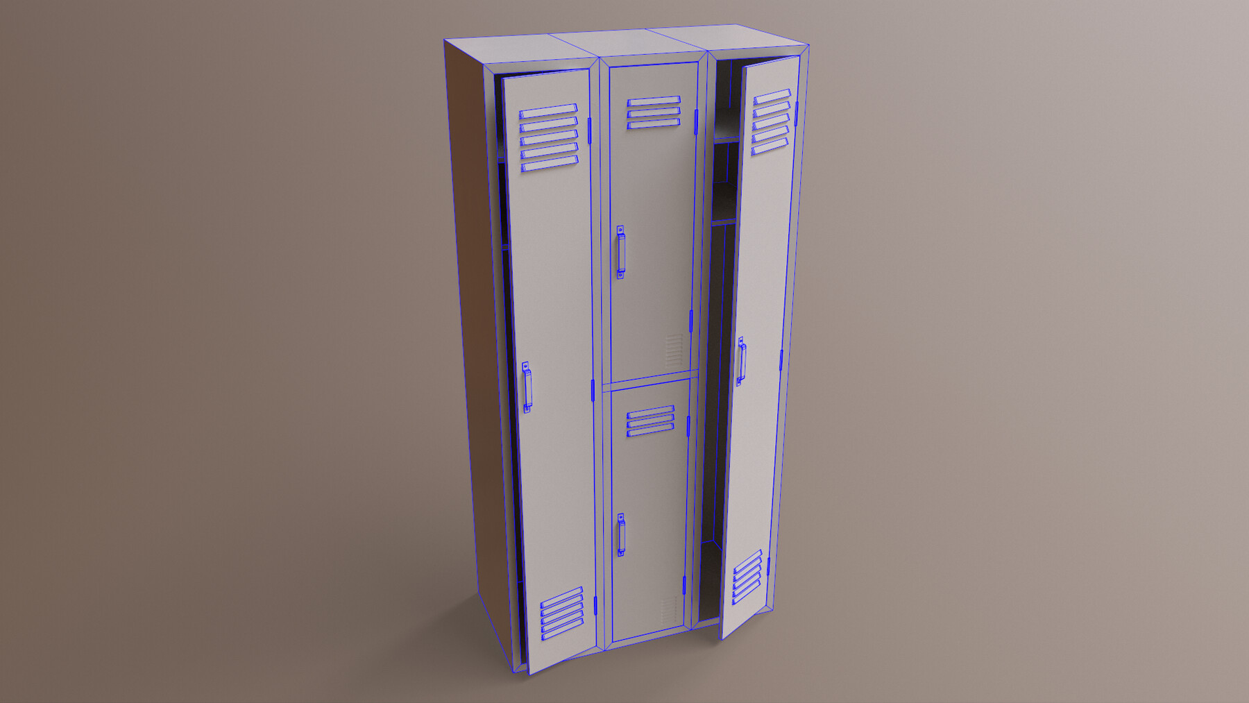 ArtStation - PBR School Gym Locker 04 - White | Game Assets