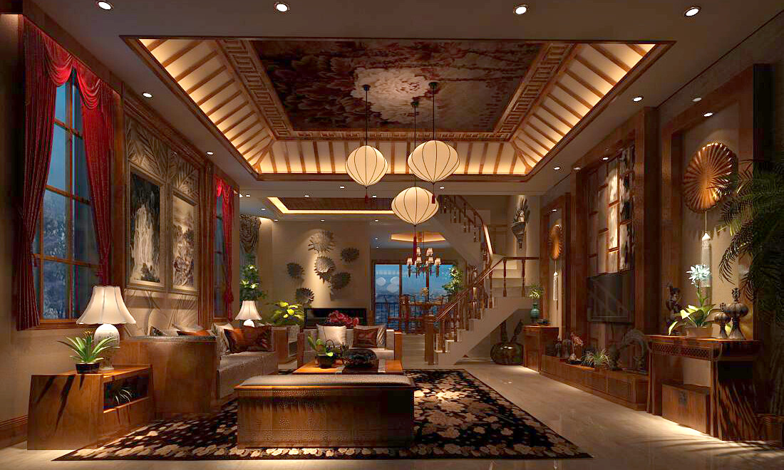 ArtStation - Southeast Asian style living room 01 | Resources