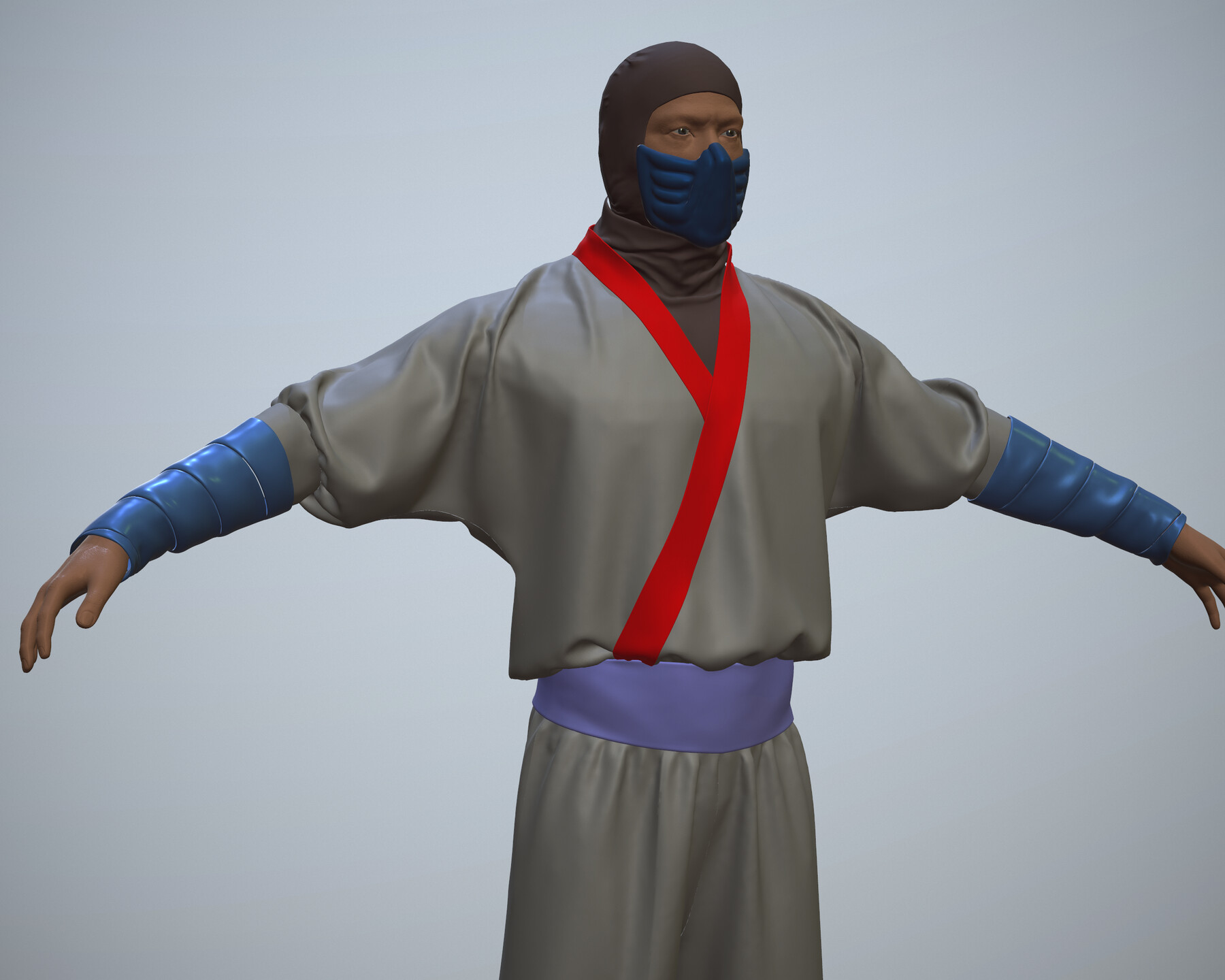 ArtStation - Ninja 01 Basemesh | Game Assets