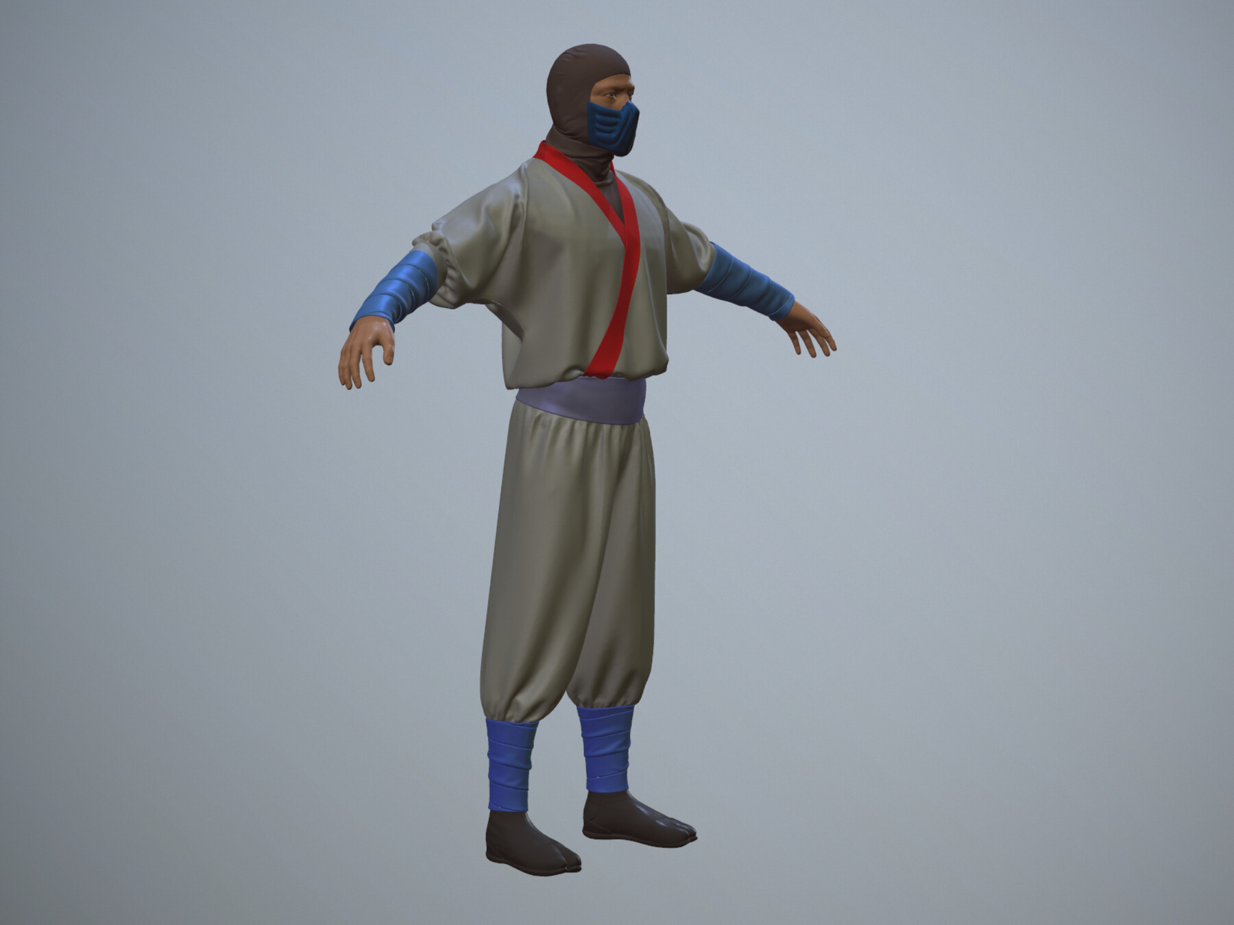 ArtStation - Ninja 01 Basemesh | Game Assets