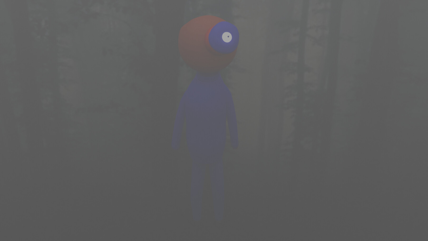 ArtStation - creepy character with skeleton Low-poly 3D model | Game Assets