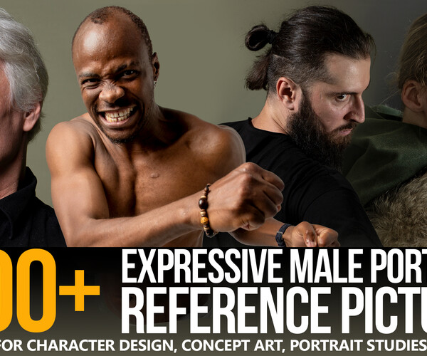 ArtStation - 500+ Expressive Male Portraits Reference Pictures | Resources