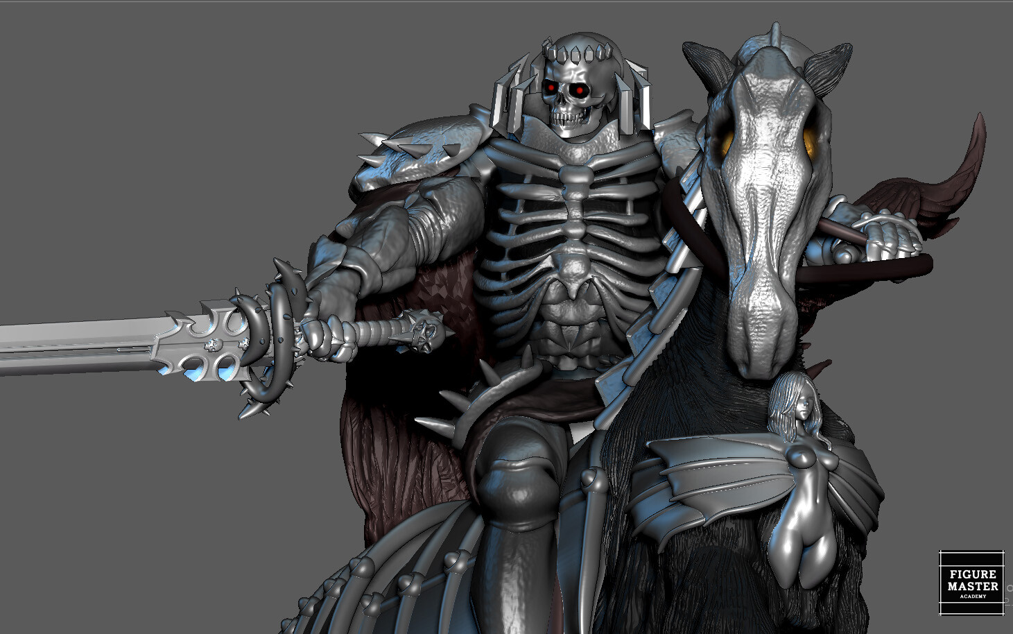 ArtStation - BERSERK SKULL KNIGHT FANTASY ANIME SWORD CHARACTER 3D ...