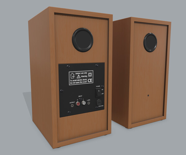 ArtStation - Game Ready Computer Speakers | Game Assets