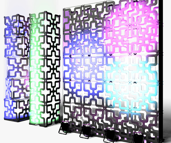 ArtStation - Stage Decor 05 - Modular Wall Column | Resources