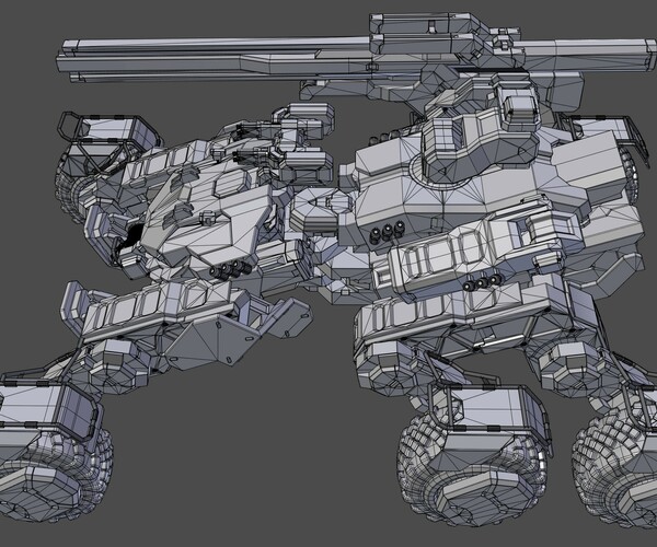 ArtStation - Unmanned Vehicle "SPIDER" | Game Assets