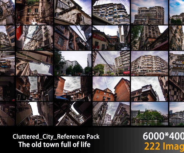 ArtStation - Cluttered_City_Reference Pack | Resources