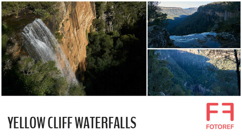 ArtStation - 107 photos of Yellow Cliff Waterfalls | Resources