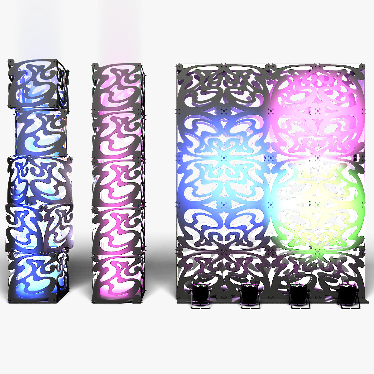 ArtStation - Stage Decor 09 - Modular Wall Column | Resources