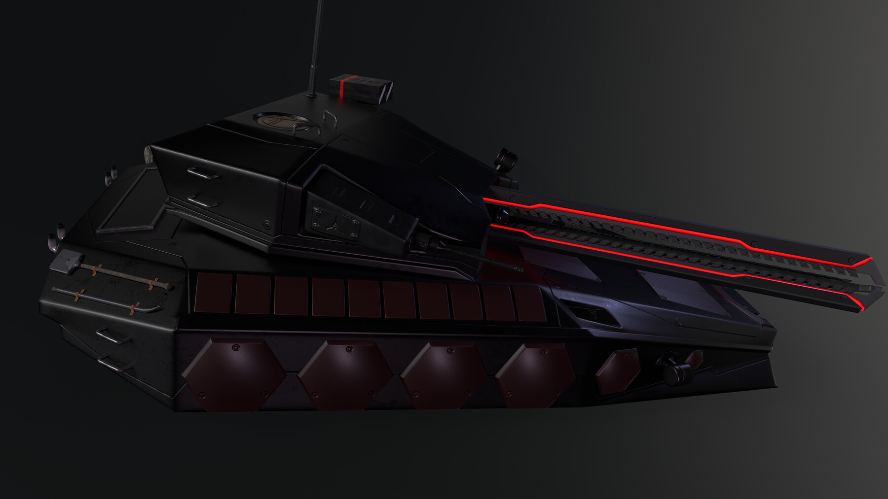 ArtStation - Gameready Sci-Fi Heavy Tank With Railgun | Game Assets