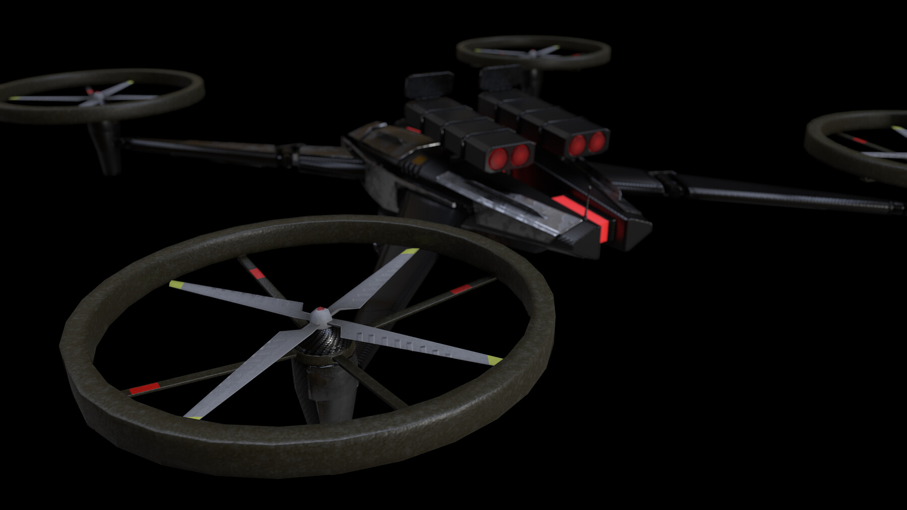 ArtStation - Gameready PBR Sci-Fi Assault Drone | Game Assets