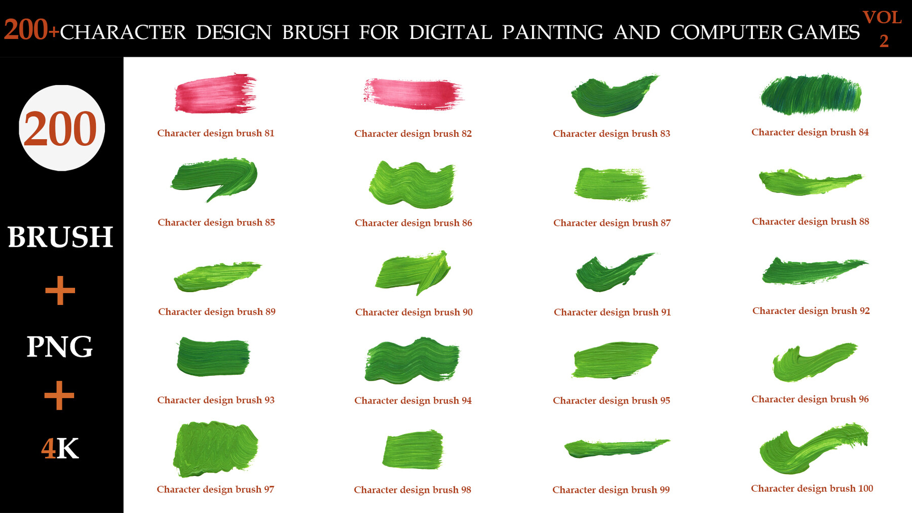 ArtStation - 200+CHARACTER DESIGN BRUSH FOR DIGITAL PAINTING AND ...