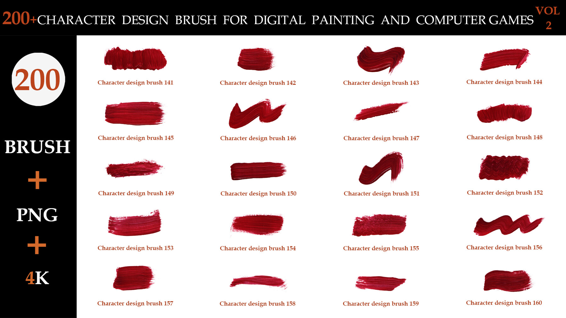 ArtStation - 200+CHARACTER DESIGN BRUSH FOR DIGITAL PAINTING AND ...
