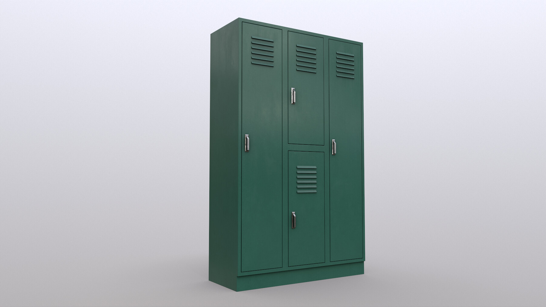 ArtStation - PBR School Gym Locker 05 - Green Dark | Game Assets