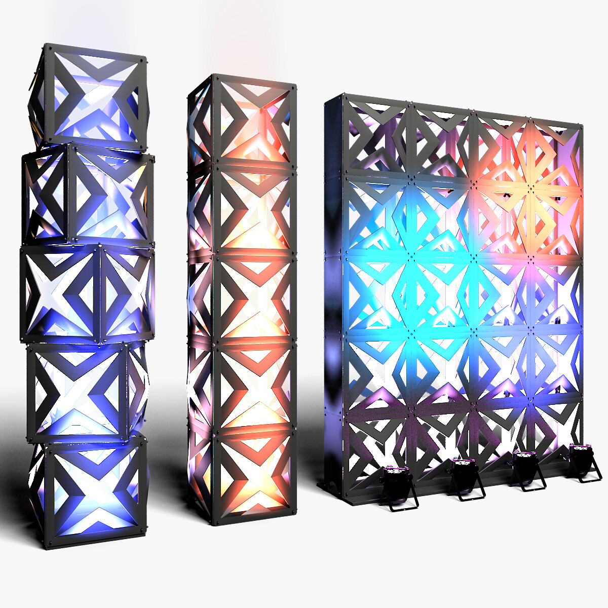 ArtStation - Stage Decor 17 - Modular Wall Column | Resources