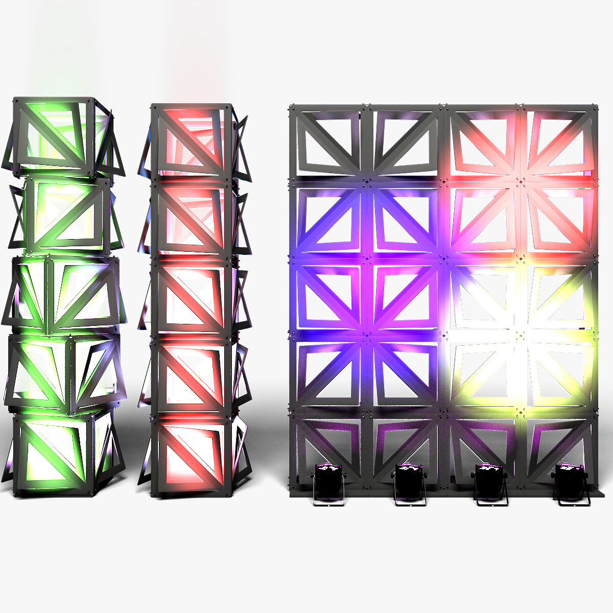 ArtStation - Stage Decor 20 - Modular Wall Column | Resources