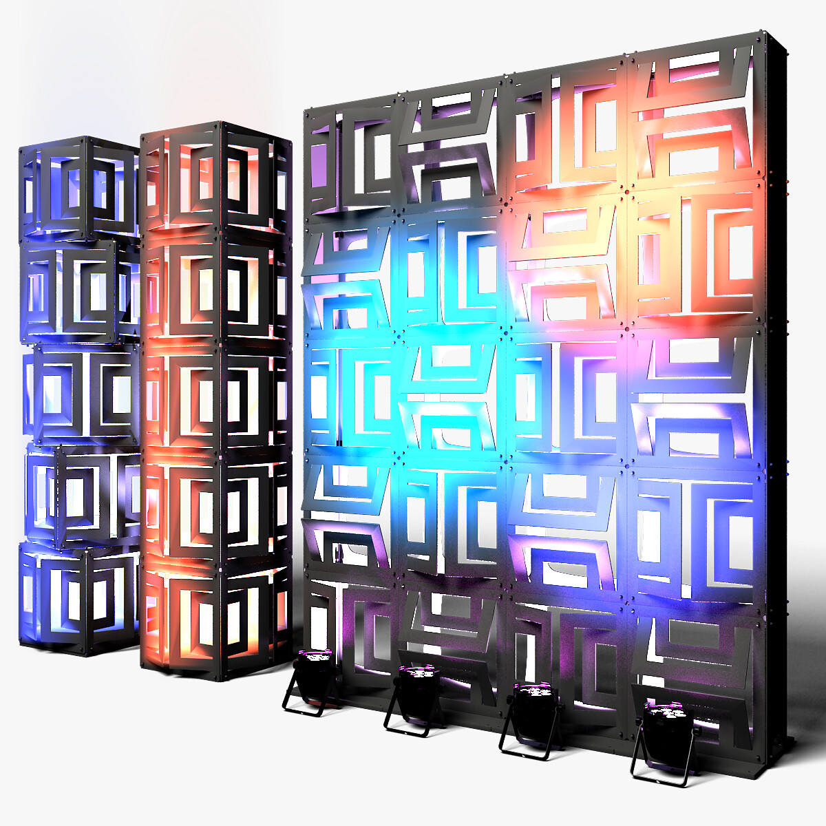 ArtStation - Stage Decor 21 - Modular Wall Column | Resources