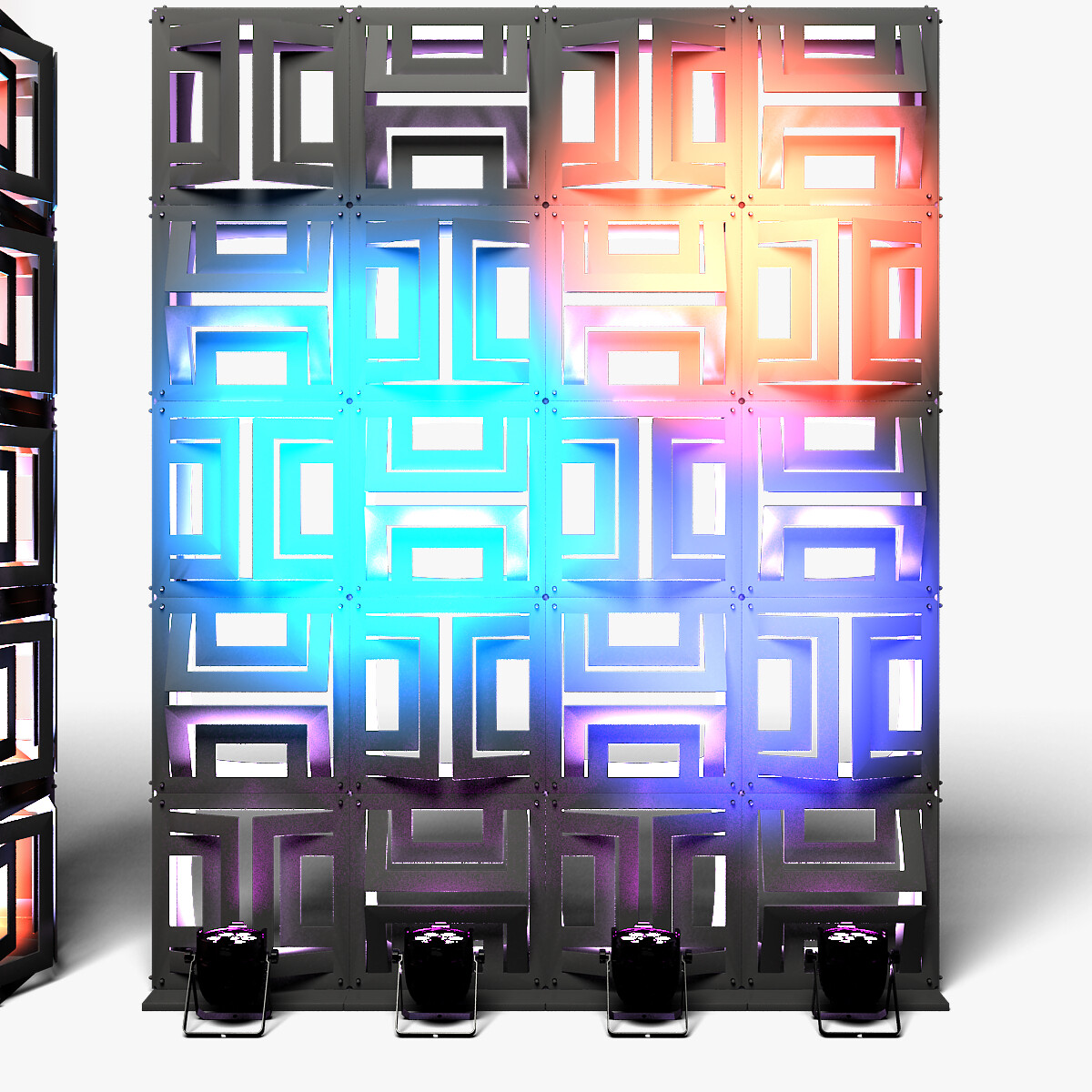 ArtStation - Stage Decor 21 - Modular Wall Column | Resources