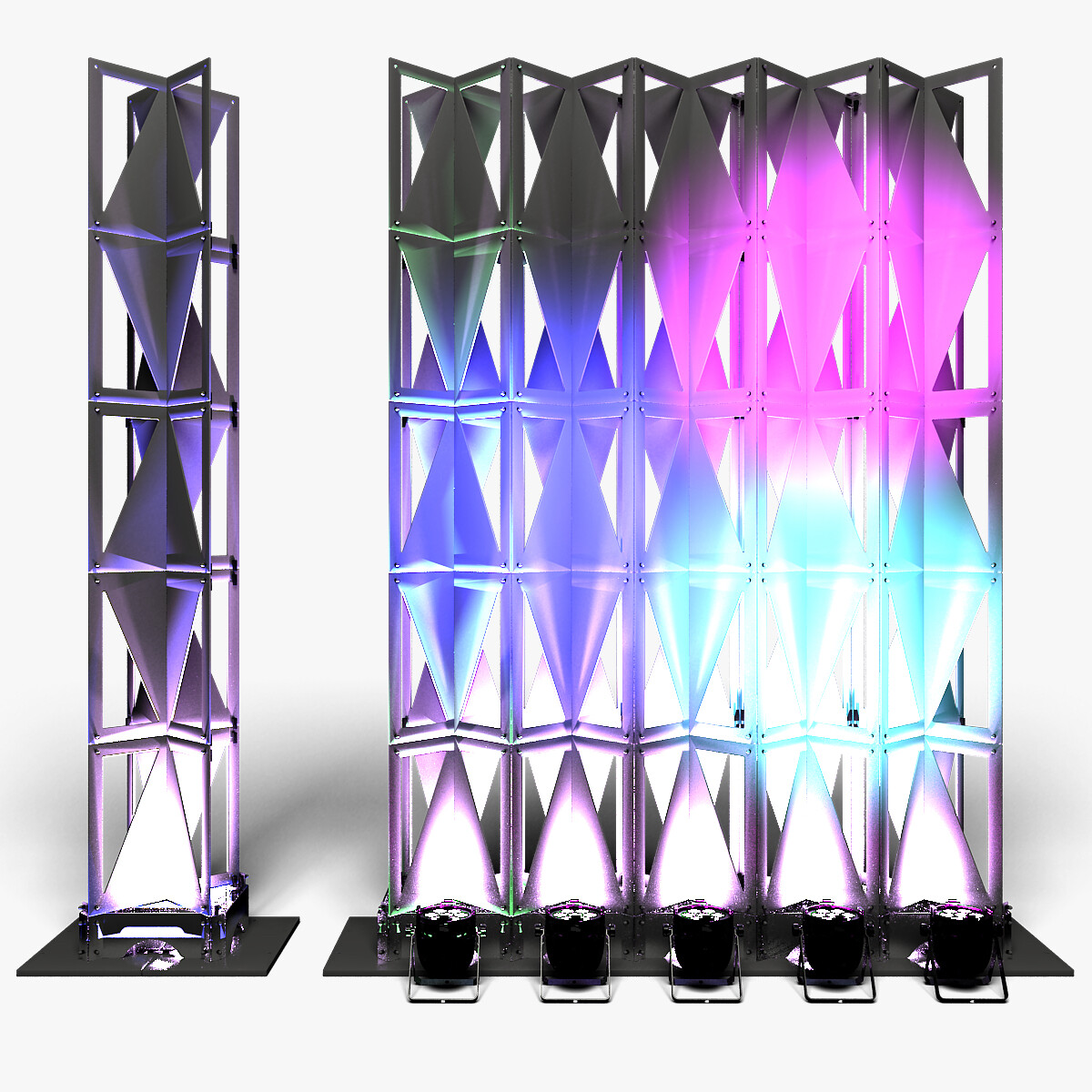 ArtStation - Stage Decor 25 - Modular Wall Column | Resources