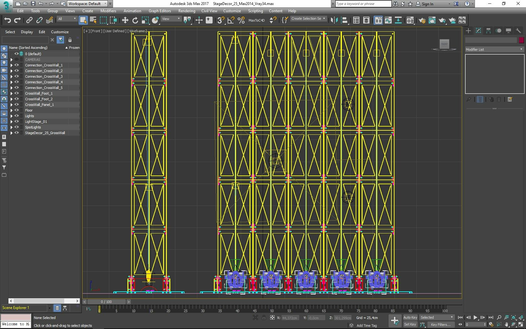 ArtStation - Stage Decor 25 - Modular Wall Column | Resources