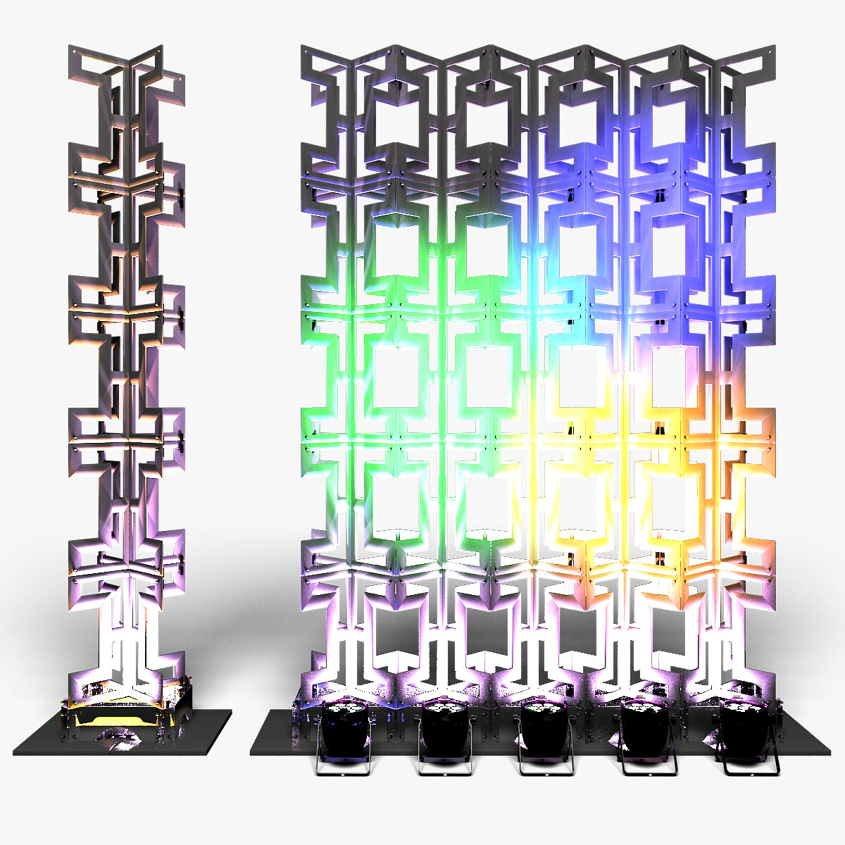 ArtStation - Stage Decor 26 - Modular Wall Column | Resources