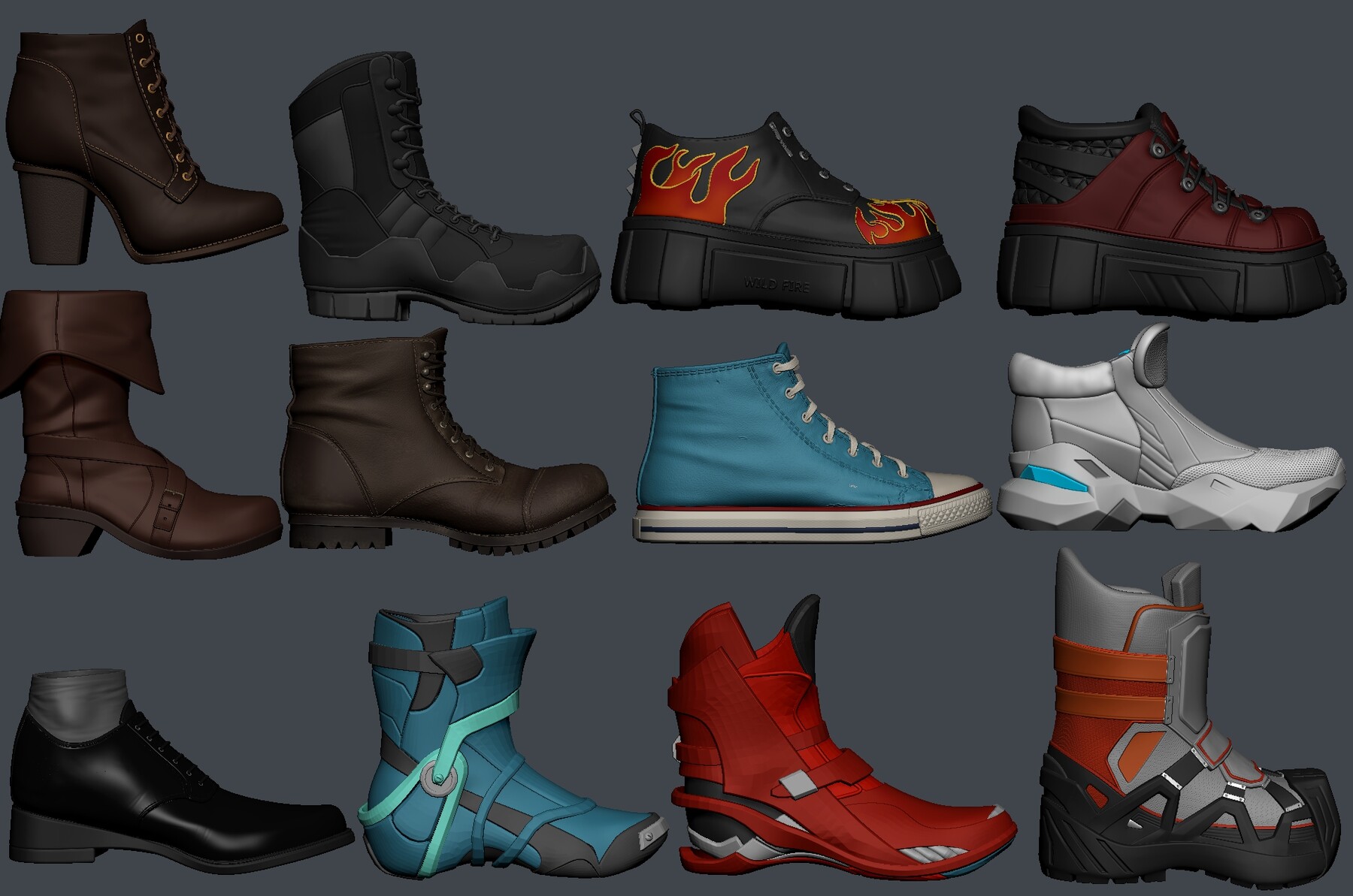 ArtStation - Pack Shoes | Resources