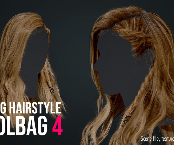 ArtStation - Hair Cards, Viking Hairsyle - Marmoset Toolbag 4 | Game Assets