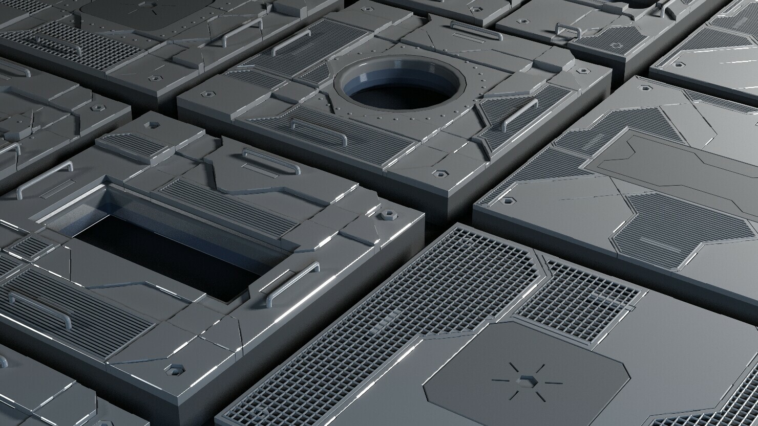 ArtStation - Sci-Fi Panel Generator HDA | Resources