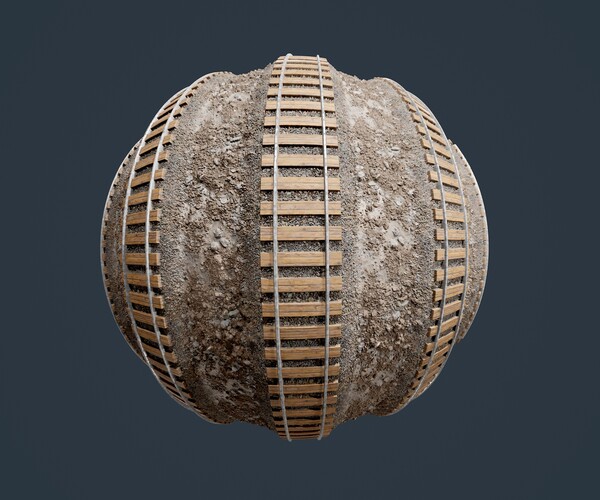 ArtStation - Train Tracks Seamless PBR Texture 07 | Game Assets