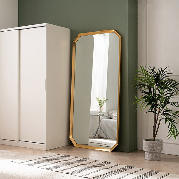 ArtStation - Viva Gold Octagonal Large Full Body Mirror | Resources